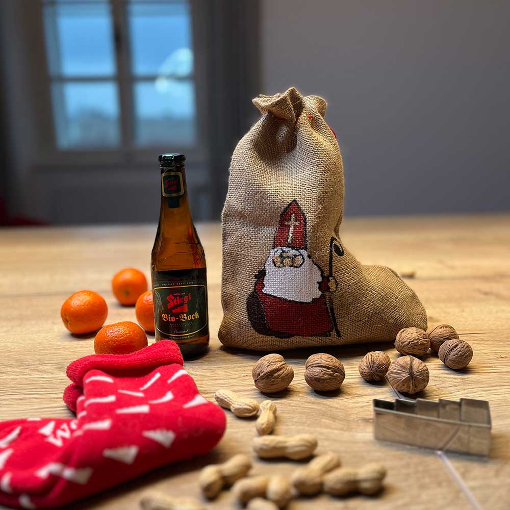 Stiegl-Nikolaussackerl selbst befüllen | Stiegl Freundeskreis